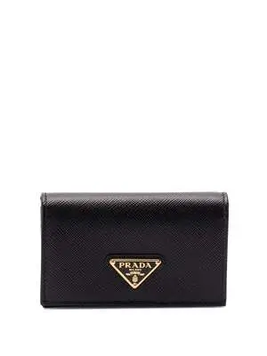 Prada Saffiano Leather Card Holder - Multicolor