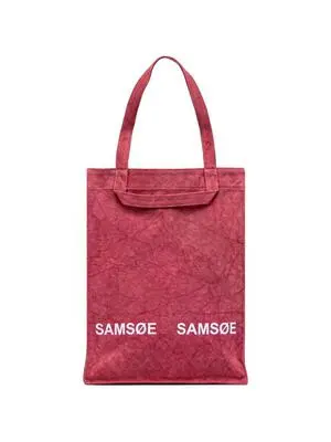 SAMSOE SAMSOE Salucca Logo Lettering Tote Bag