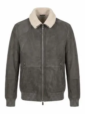 Brunello Cucinelli Sheepskin Leather Jacket - Multicolor