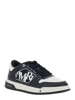 Amiri Low Top Leather And Fabric Sneakers With Logo Detailing - Multicolor