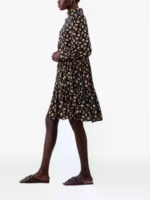 IVY OAK Floral Print Tiered Mini Dress