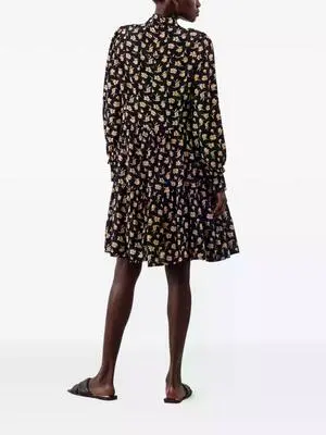 IVY OAK Floral Print Tiered Mini Dress