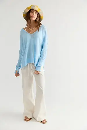 Free People We The Free Sweet Tea Fine Gauge Pullover