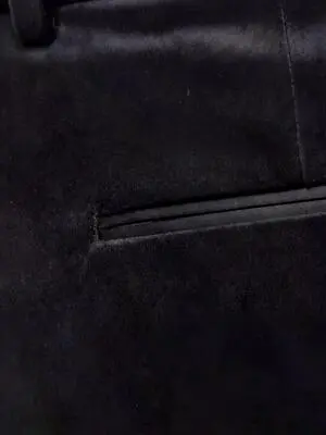 Sisley Velvet-texture Trousers