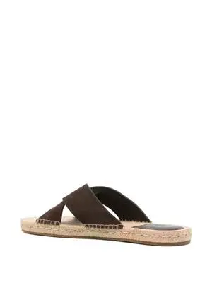 Zegna Crisscross Sandals