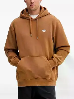 Dickies Logo-embroidery Hoodie - Brown