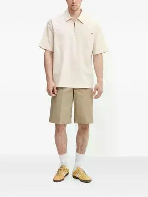 Dickies Half-zip Logo-patch Polo Shirt