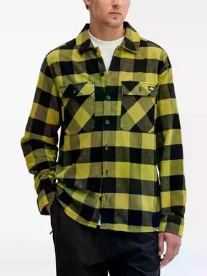 Dickies Check-pattern Chest-pocket Shirt - Green