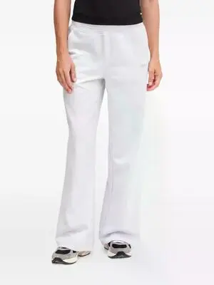 Dkny Embellished Wide-leg Trousers - Grey