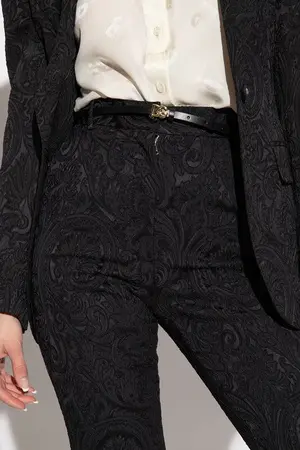 Dolce & Gabbana Dg Logo Buckle Leather Belt