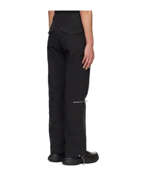 DION LEE Lace-up Twill Cargo Trousers