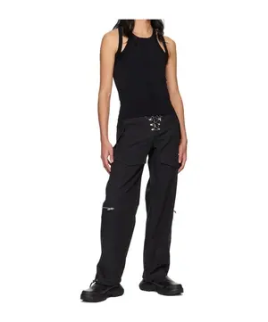 DION LEE Lace-up Twill Cargo Trousers