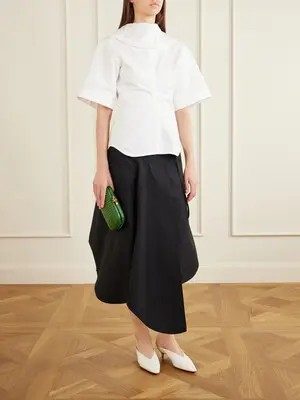 Bottega Veneta Knot Intrecciato Leather Clutch - Green