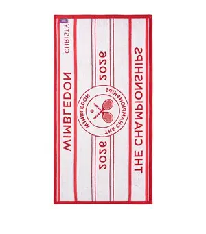 CHRISTY X Wimbledon Championship 2026 Bath Towel - Red