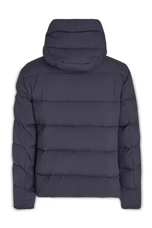 MOORER Padded Bomber Jacket With Hood