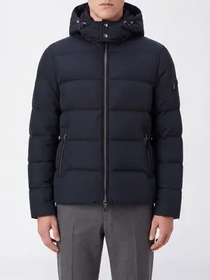MOORER Padded Bomber Jacket With Hood