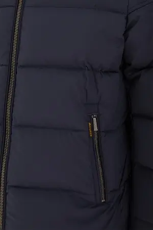 MOORER Padded Bomber Jacket With Hood