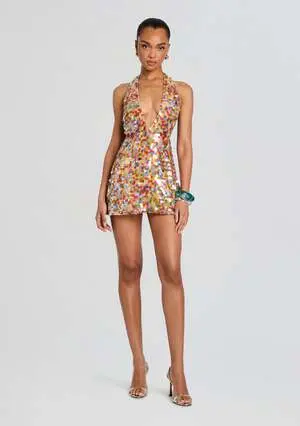 Retrofete Avigail Sequin Mini Dress