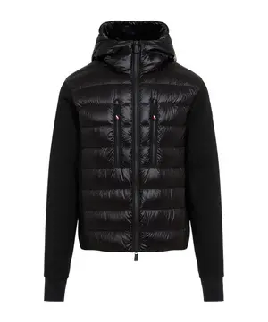 Moncler Hooded Knit Cardigan - Black