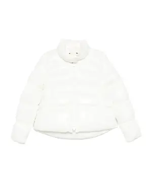 Pinko Long-sleeved Zip-up Down Jacket - White