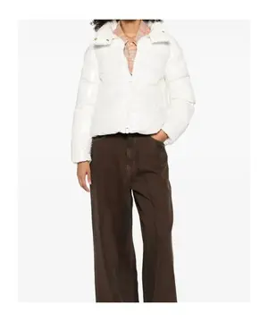 Pinko Long Sleeve Quilted Down Jacket - White
