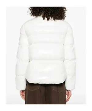 Pinko Long Sleeve Quilted Down Jacket - White