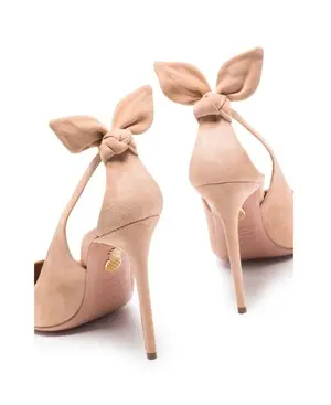 AQUAZZURA Bow Tie 105mm Pumps - Nude