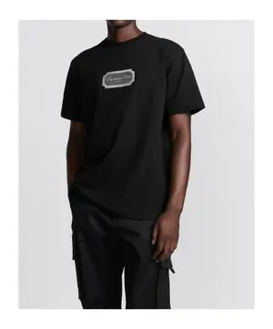 Dior Logo Patch Round-neck T-shirt