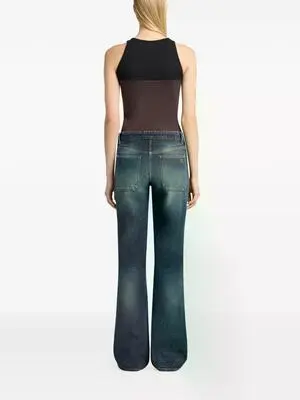 COURREGES Slash Contrast Tank Top