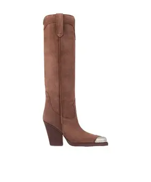 Paris Texas El Dorado Metallic-toe Cowboy Boots - Red