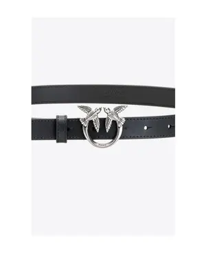 Pinko Love Birds Buckle Belt - Black