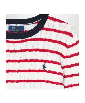 Polo Ralph Lauren Striped Cable Knit Jumper