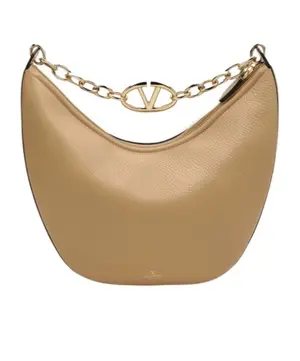 Valentino Garavani Vlogo Moon Medium Shoulder Bag - Brown