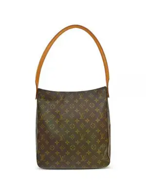 LOUIS VUITTON Monogram Looping Tote Bag - Brown
