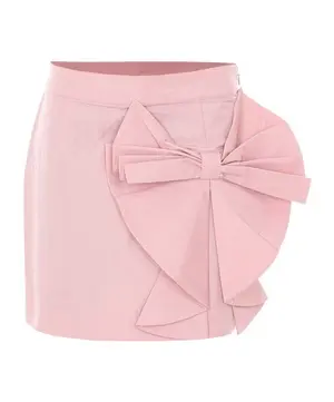 Essentiel Antwerp Bow-detail Mini Skirt - Pink