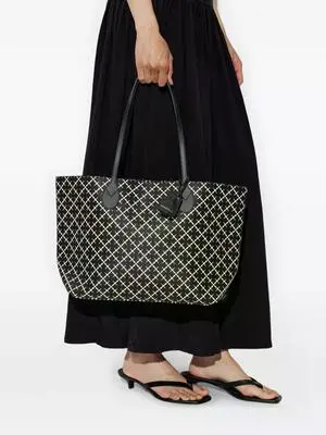 BY MALENE BIRGER Abigail Monogram Tote Bag - Black