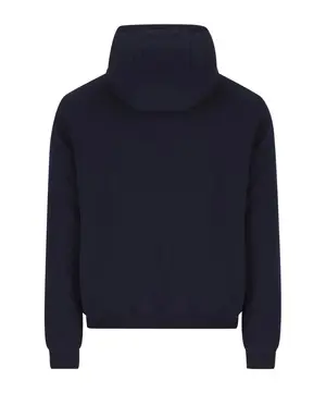 MOORER Hooded Zip-up Jacket - Black