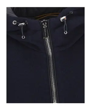 MOORER Hooded Zip-up Jacket - Black