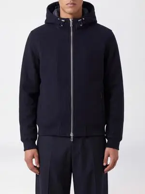 MOORER Hooded Zip-up Jacket - Black