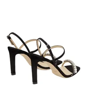 JIMMY CHOO Meira 85mm Crystal-embellished Sandals