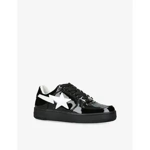 A BATHING APE Sta #2 M1 Patent-leather Trainers