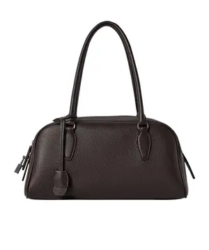 THE ROW Zippered Small Handbag - Dark Brown