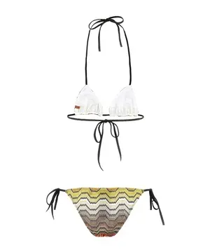 Missoni Zigzag-knit Triangle Bikini