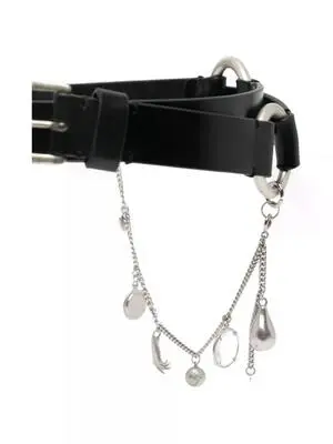 ANN DEMEULEMEESTER Charm Detail Leather Belt
