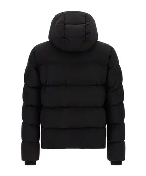 MOORER Hooded Jacket With Flap Pockets - Black