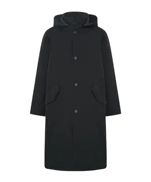 THE ROW Nikar Hooded Coat - Black