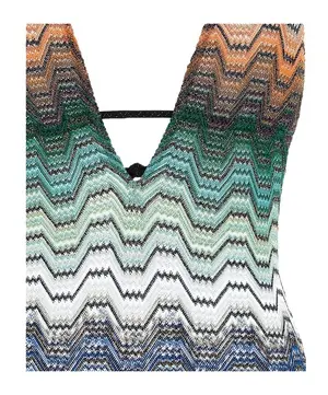 Missoni Chevron Halterneck Swimsuit - Multicolor