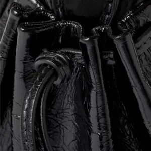 Miu Miu Glossy Leather Handbag - Black
