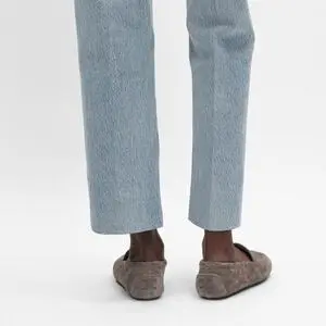 Celine Adam Loafer In Suede Calfskin