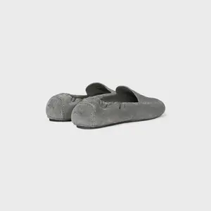 Celine Adam Loafer In Suede Calfskin